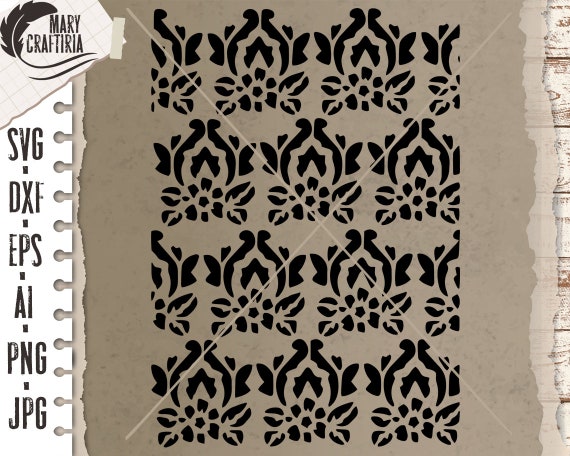 Stencil Background Svg Dxf Eps Png Ai Files for Cricut - Etsy
