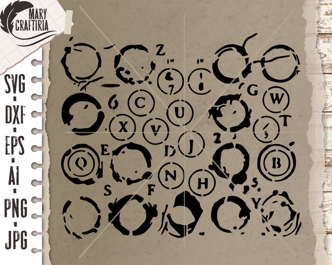 Stencil Letters Background, SVG, DXF, EPS, Laser Files, Files for ...