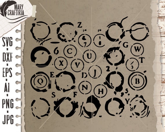 Stencil Letters Background SVG DXF EPS Laser Files Files - Etsy