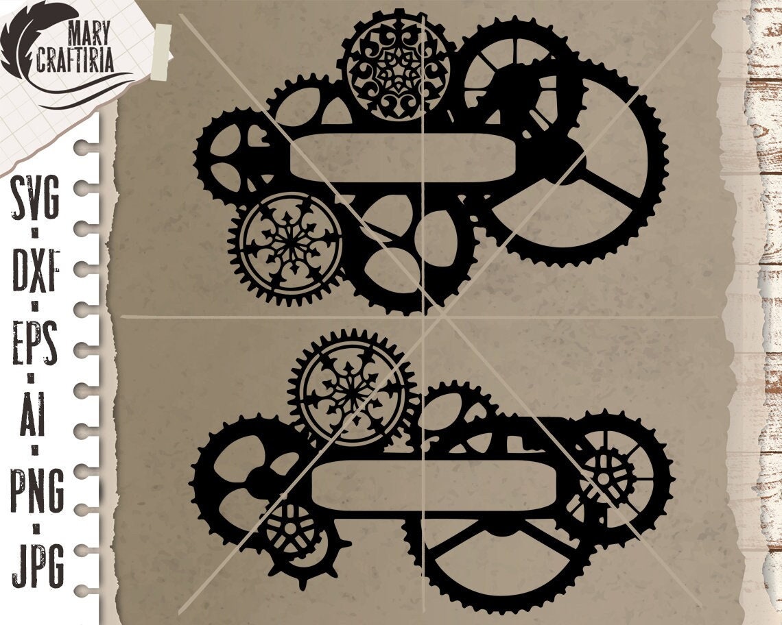 Steampunk Clipart Svg Frame Steampunk Svg Dxf Eps Cut File - Etsy