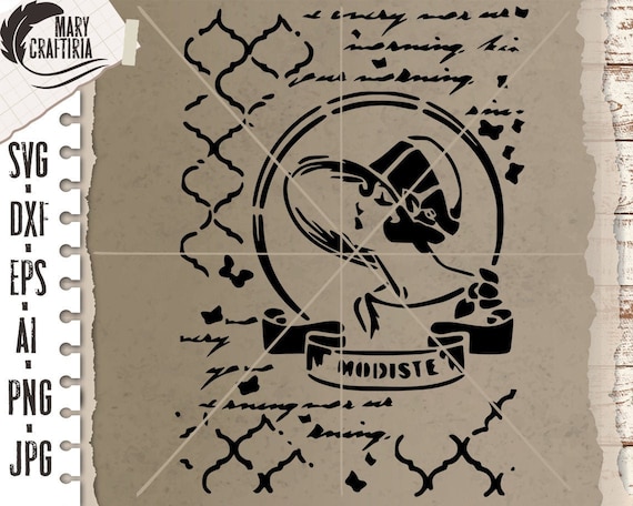 Stencil Lady Svg Stencil Portrait Girl Svg Stencil Woman | Etsy