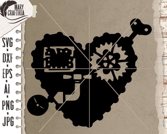 Steampunk Heart Clipart Svg Dxf Png Eps Cutt Files Svg - Etsy