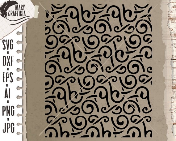 Stencil Background Svg Cutt File Svg Dxf Eps Png Files - Etsy