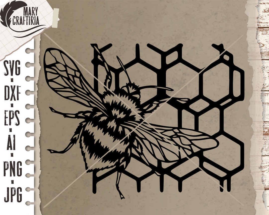 Bee Clipart Svg, Cutting Files Svg, Eps, Dxf, Digital Files Instant ...