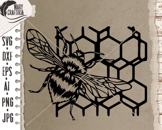 Bee Clipart Svg Cutting Files Svg Eps Dxf Digital Files - Etsy