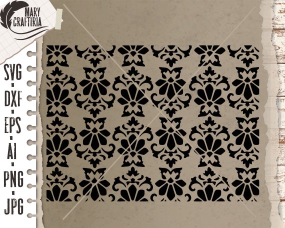 Stencil Background Svg Stencil Dxf Eps Png Svg Ai Files - Etsy