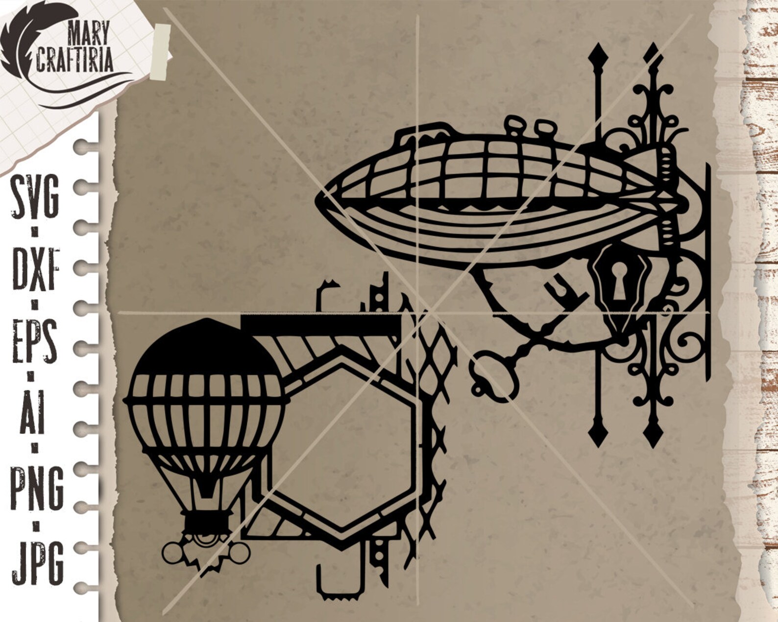 Aerostat Clipart Svg, Airship Svg, Dxf, Eps, Cutt Files Svg, Svg, Files ...