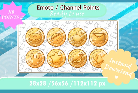 Kawaii Channel Point Set 0001 - Etsy