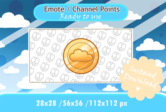 Cloud Channel Point/emote - Etsy