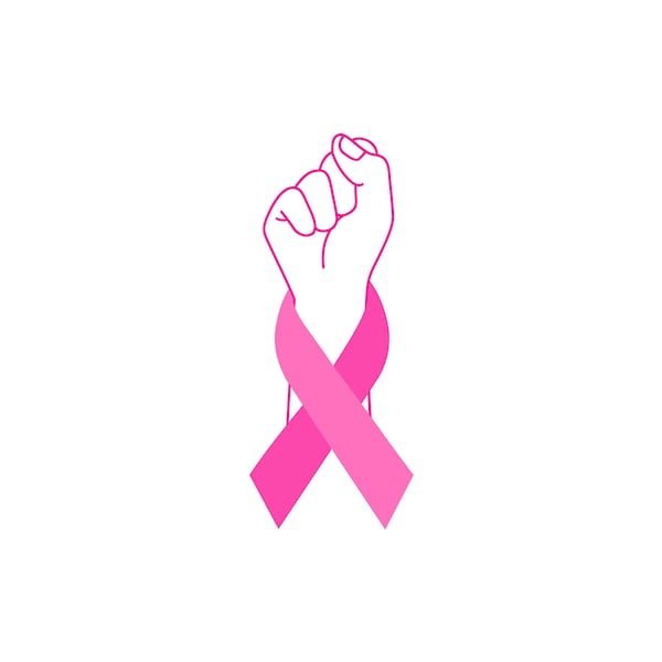 Cancer Fist Ribbon - Etsy