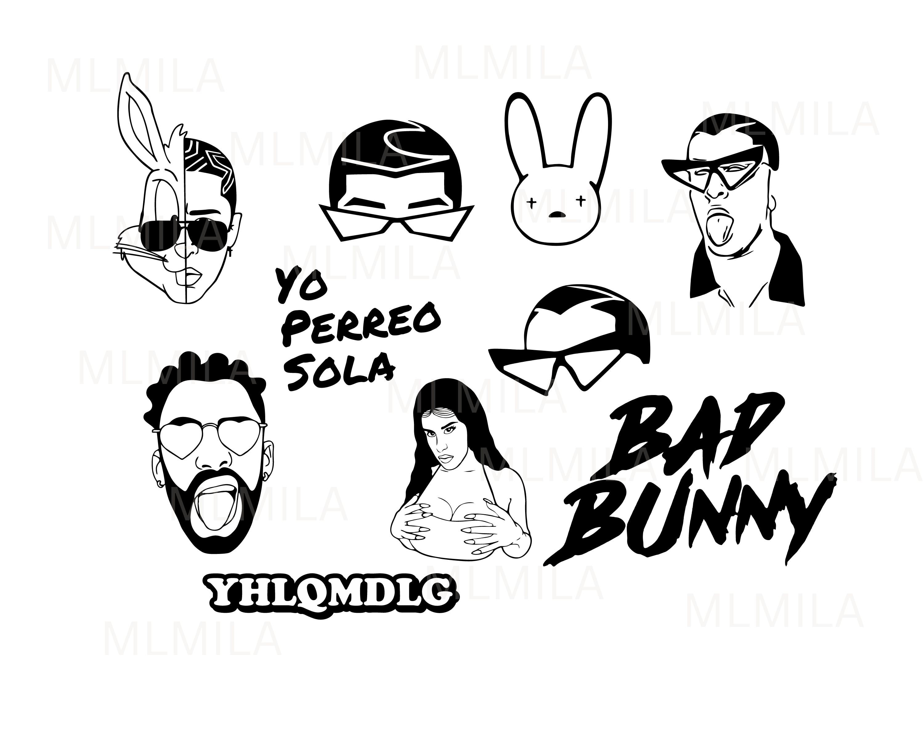BAD BUNNY SVG - Etsy