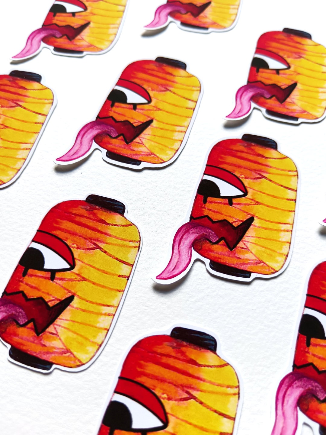 Yokai Lantern Sticker - Etsy