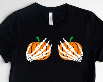 Skeleton Hands Shirt Funny Halloween Shirt Halloween Party - Etsy