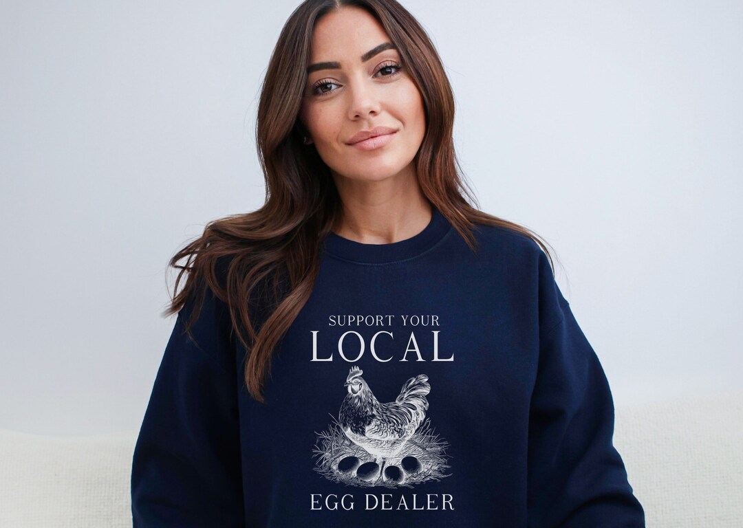 Farm Fresh Fashion: Local Egg Dealer Sweatshirt With Retro Chicken ...