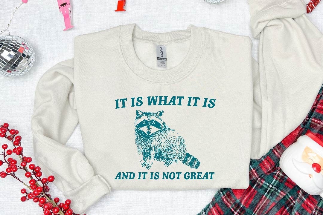 It is What It is and It is Not Great Sweat, Vintage Drawing Sweat ...