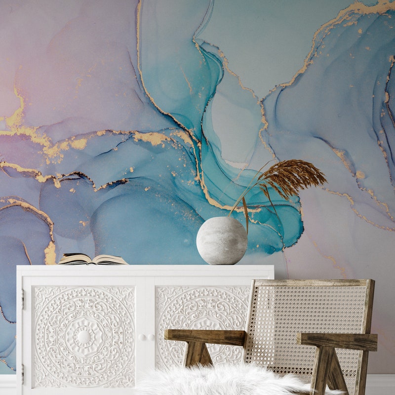 Wallpaper Mural Soft - Etsy