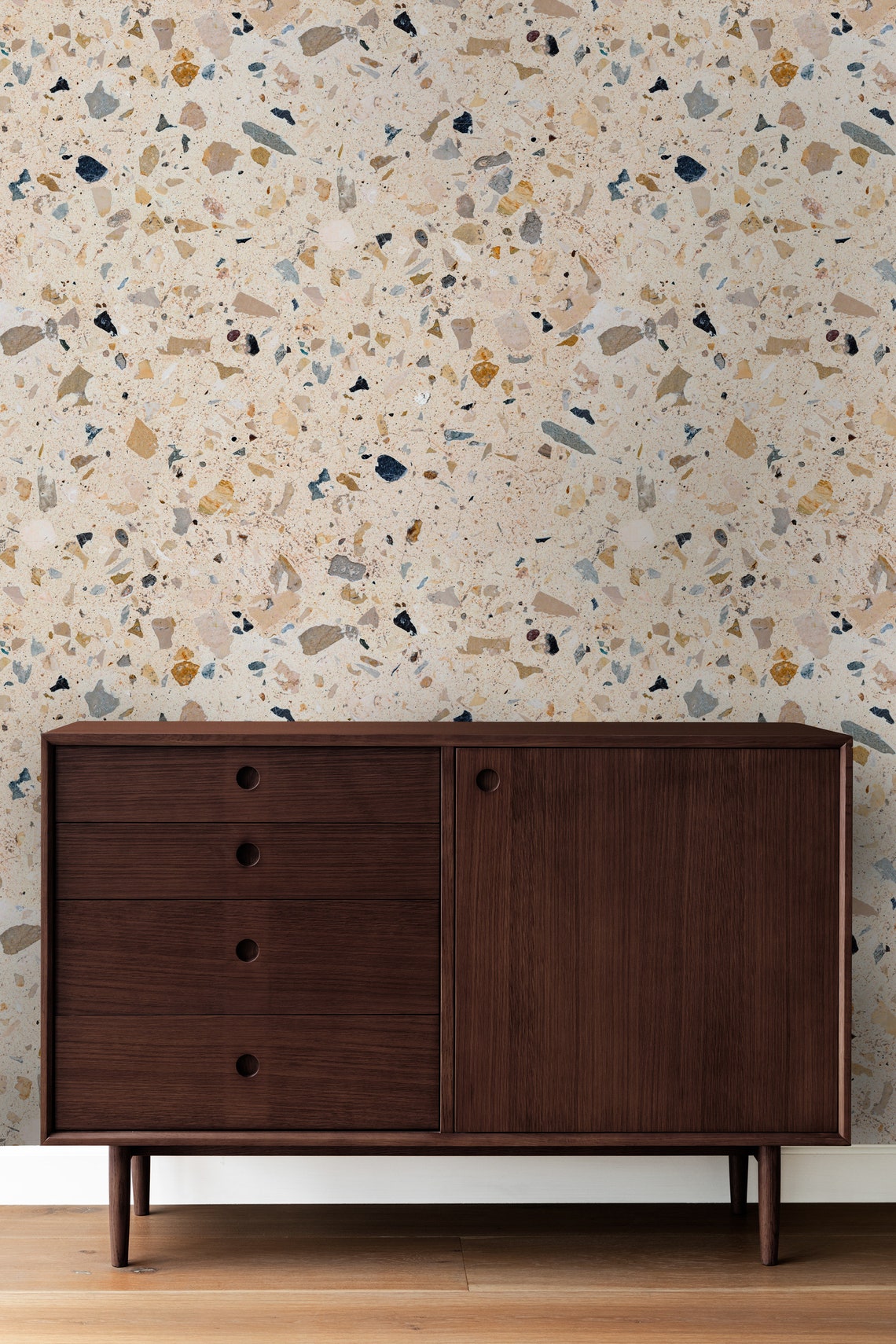 Cool Terrazzo Pattern Wallpaper Terrazzo Wall Mural Trendy | Etsy