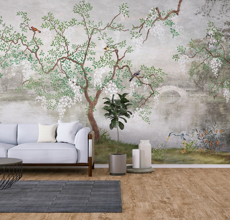 Chinoiserie Wallpaper Peel and Stick Removable Wallpaper - Etsy UK