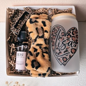 Leopard Print Gift Set for Her Birthday Cheetah Print Lover Birthday ...