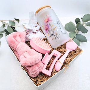 Sweet 16 Birthday Gift Box Self Care Gift Box Birth Flower Personalized ...