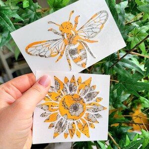 Bee Car Decal Wild Bee Decal Bee Sticker Save the Bees Car Decal Bee ...