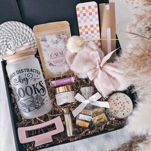 Book Lover Gift Box Birthday Bookish Gift for Friend Birthday Gift for ...