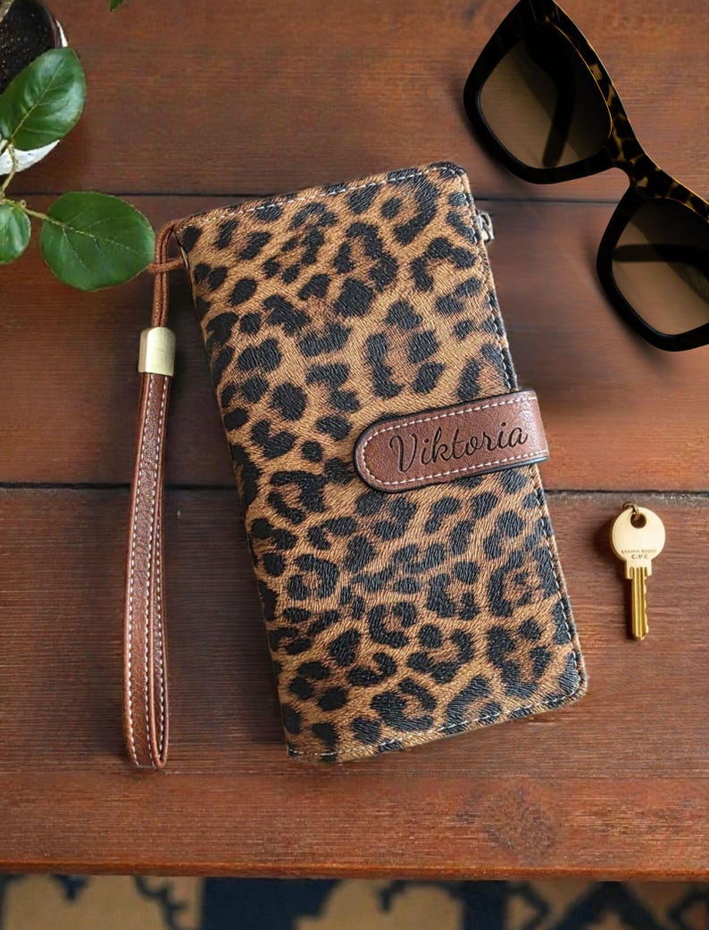 Personalized Women's Wallet With Name Custom PU Leather RFID Blocking ...