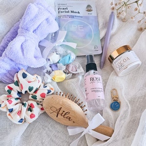 Personalized Self Care Gift Teen Girl Customized Beauty Set Birthday ...