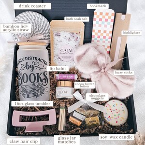 Book Lover Gift Box Birthday Bookish Gift for Friend Birthday Gift for ...