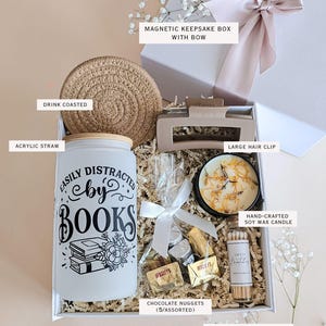 Book Lover Gift Box Birthday Gift for Bookish Friend Mug Custom ...