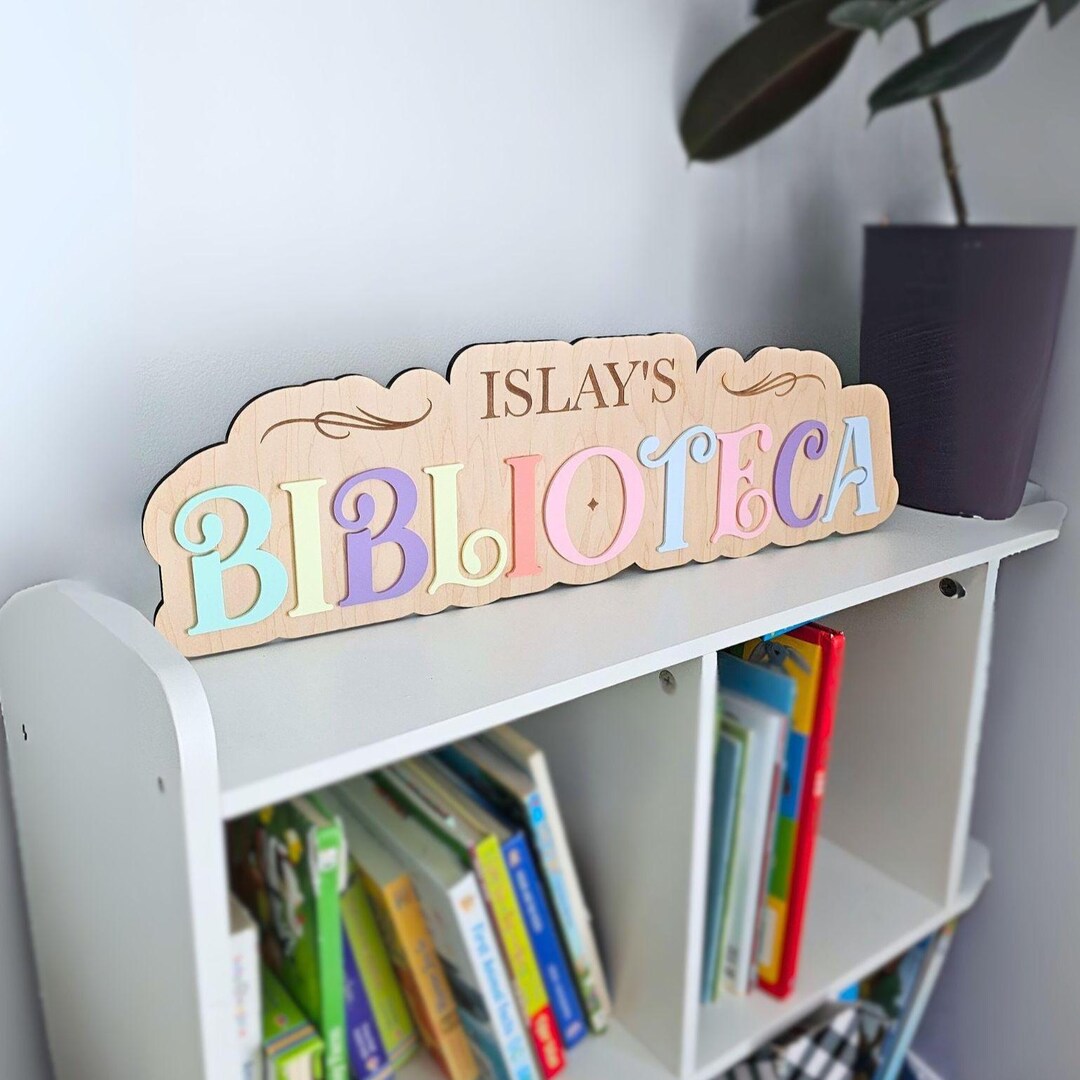 Personalized Book Nook Sign Kids Room Story Time Sign Personalized Book ...