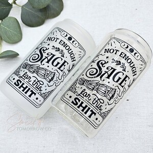 Funny Spiritual Glass Cup Sage Chakra Gift Sarcastic Gift Celestial ...