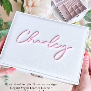 Personalized Jewelry Box With Name Custom Jewelry Organizer Gift for ...
