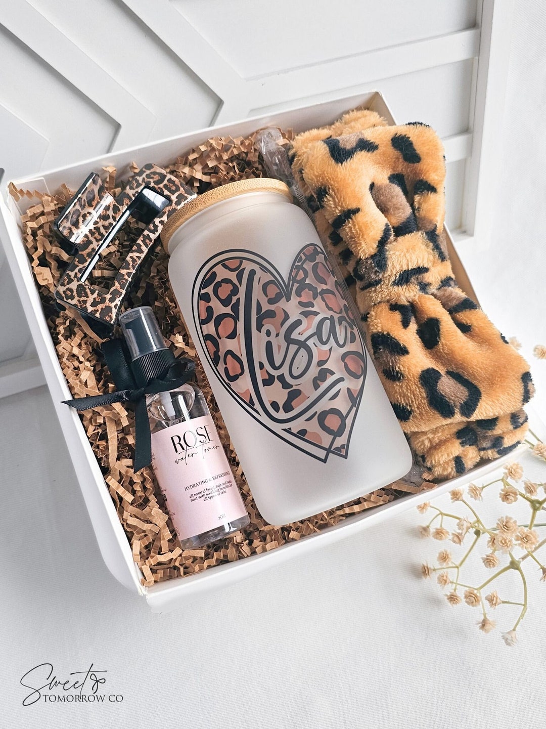 Retirement Leopard Print Gift Box Custom Cheetah Gift for Women With ...