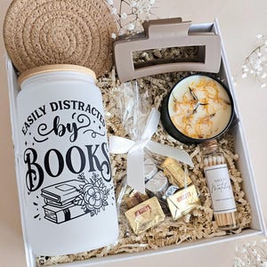 Book Lover Gift Box Birthday Bookish Gift for Friend Birthday Gift for ...