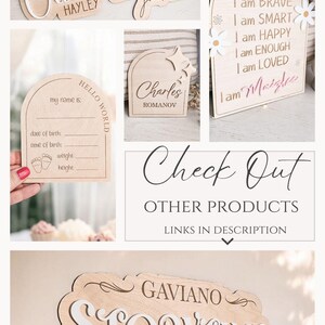 Kids Room Positivity Sign Positive Affirmation Wooden Sign Daily ...