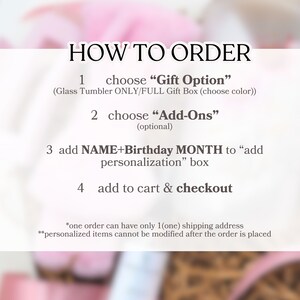 Unique Birthday Gift Box for Her Birth Month Flower Self Care Gift Set ...