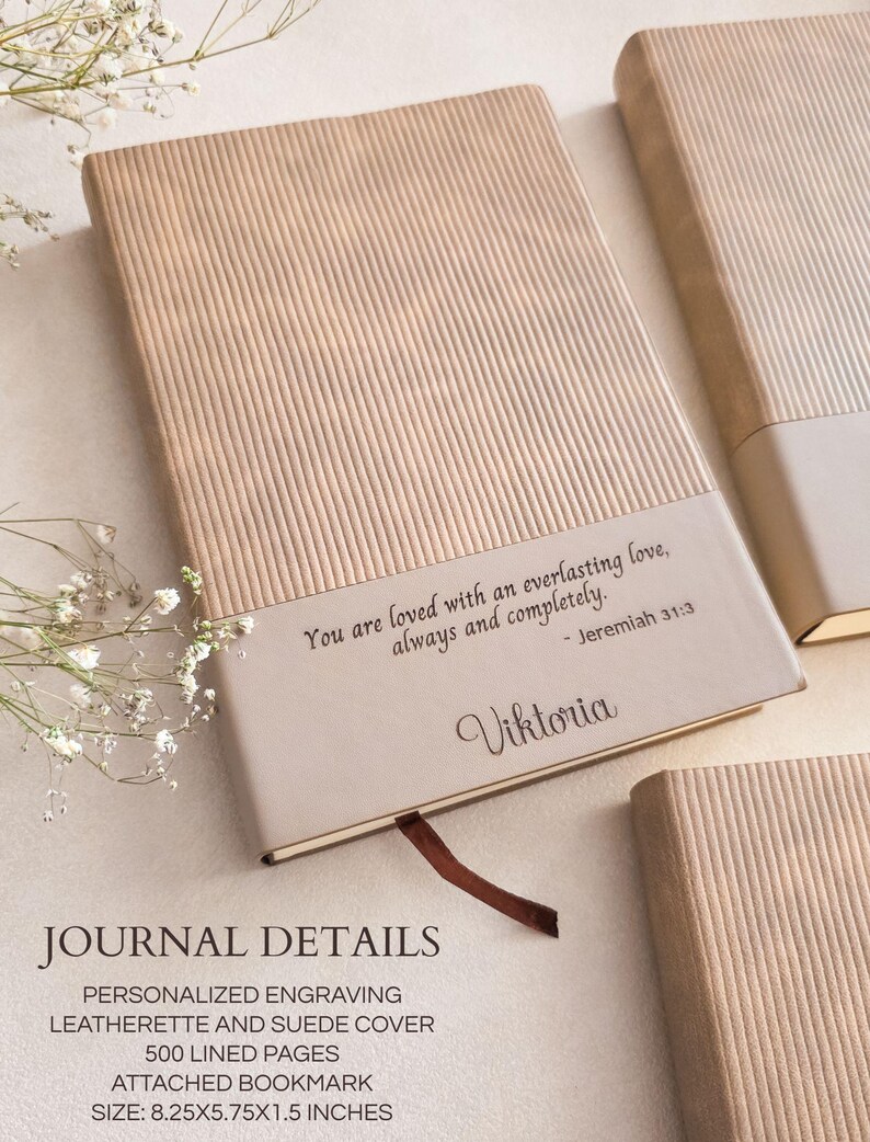 Personalized Bible Study Prayer Journal Christian Gift for Her Custom ...