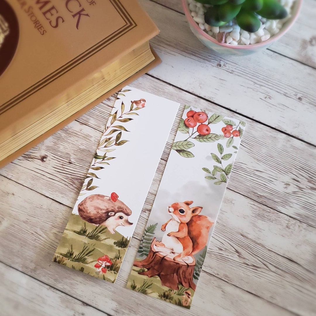 Bookmarks for Kids Bookmark Set Little Reader Gift Watercolor Forest ...