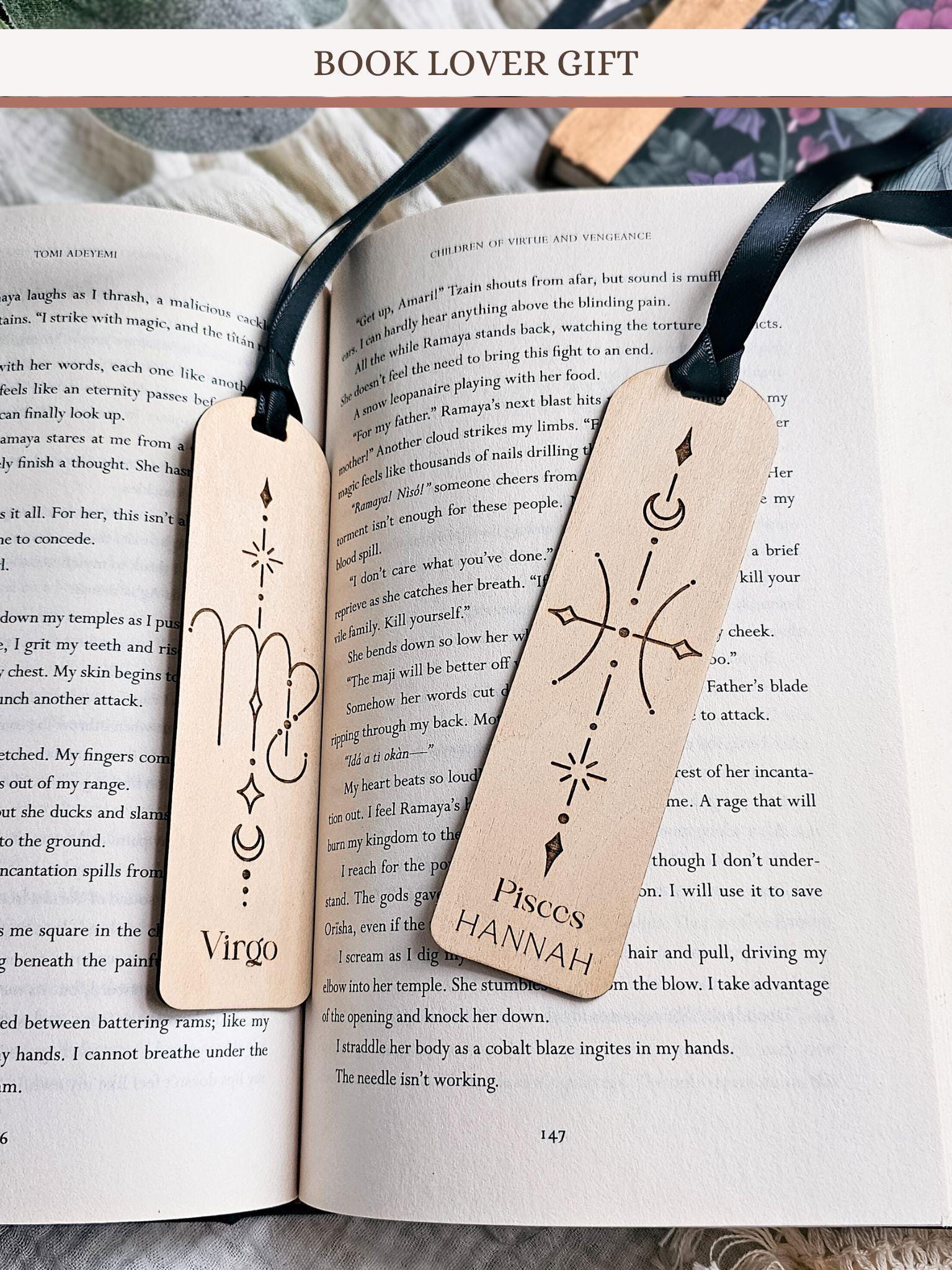 Personalized Zodiac Bookmarks Zodiac Gifts Book Lovers Astrology Gift ...