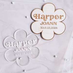 New Baby Name Sign Hospital Baby Announcement Sign for Baby Girl Name ...