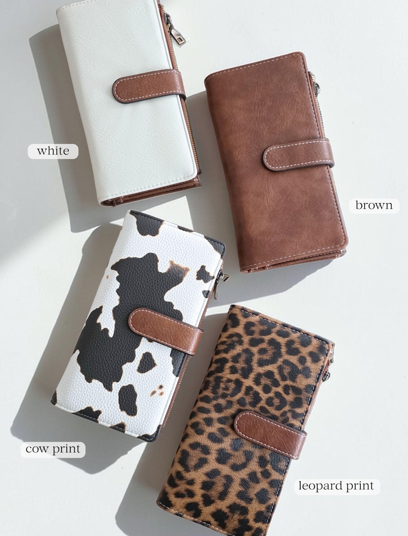 Personalized Women's Wallet With Name Custom PU Leather RFID Blocking ...