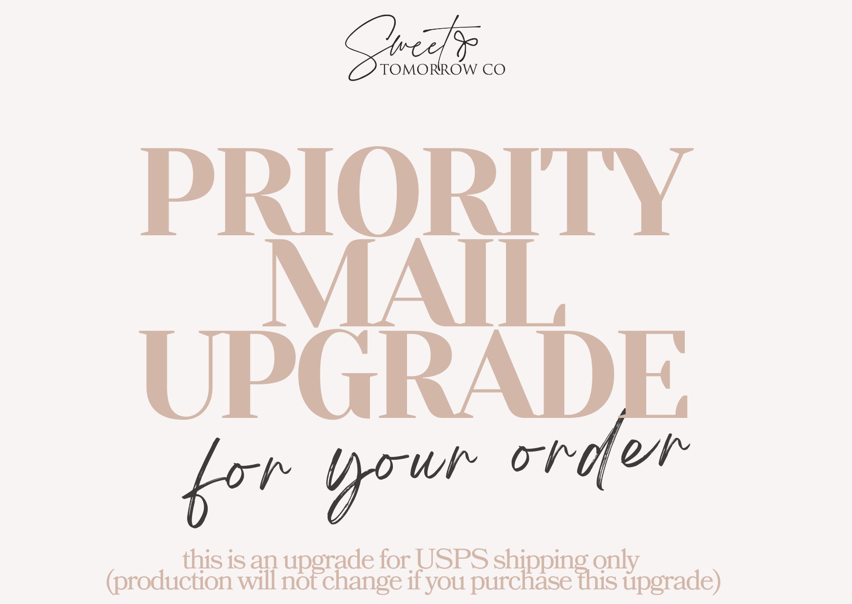 USPS Priority Mail Upgrade Add-on Listing per 1 Product OR 1 Gift Box ...