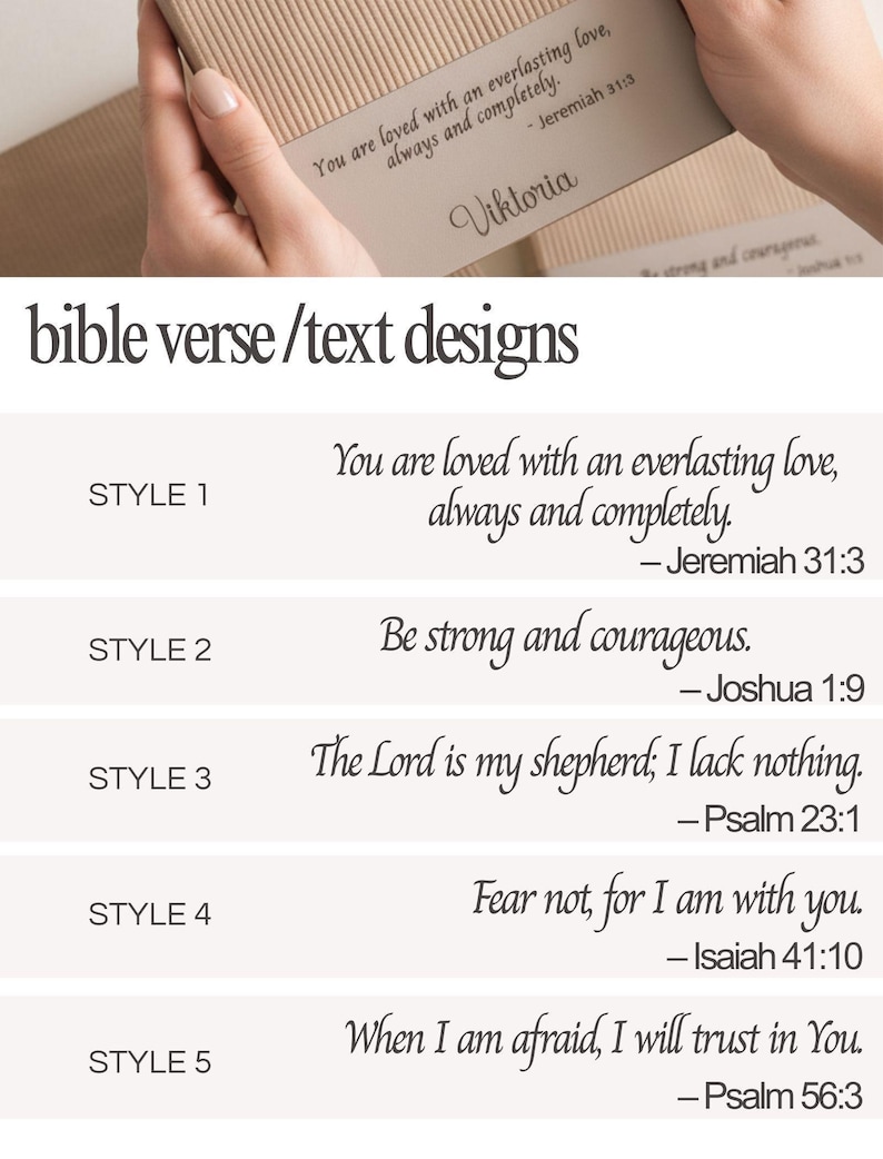 Personalized Bible Study Prayer Journal Christian Gift for Her Custom ...