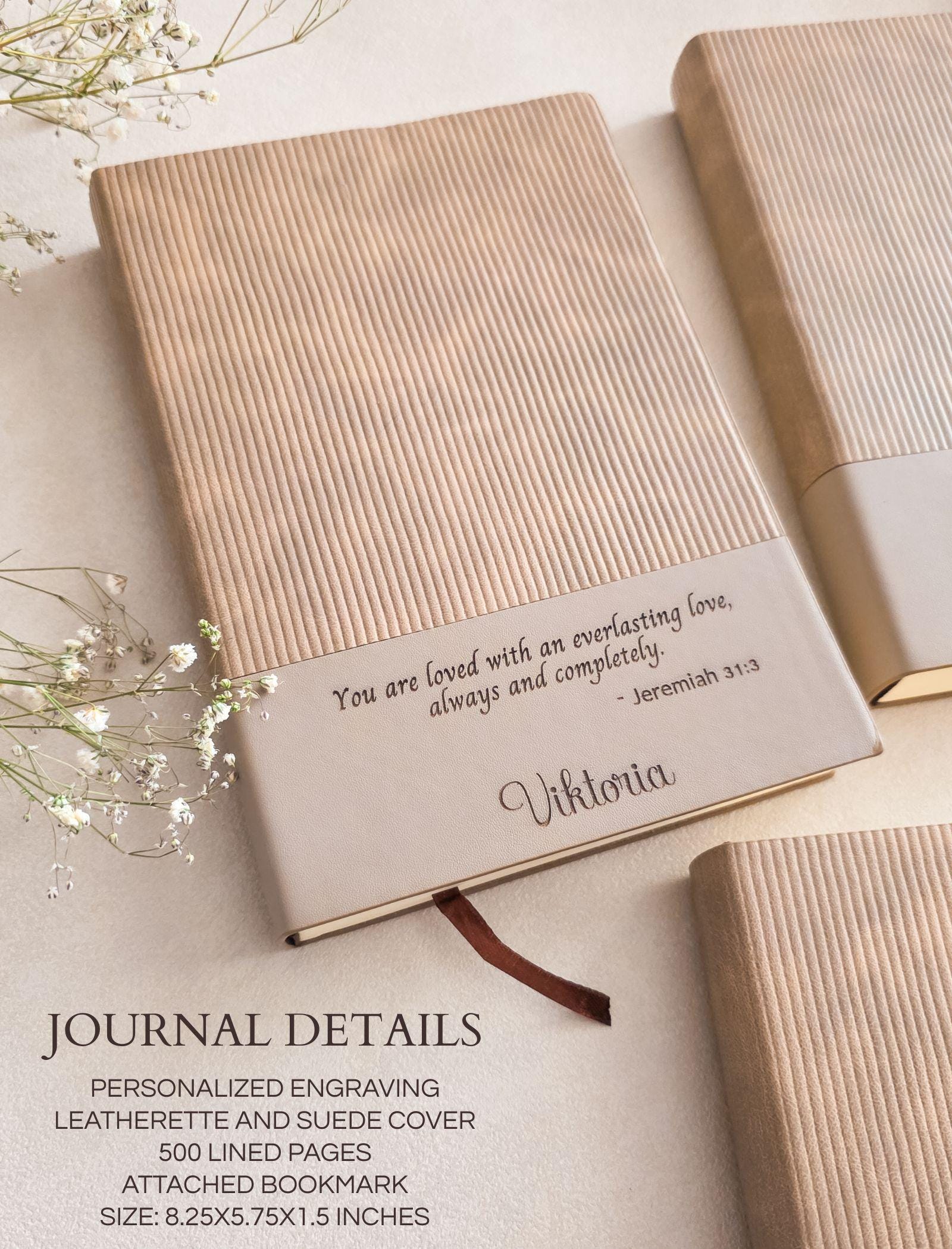 Personalized Bible Study Prayer Journal Christian Gift for Her Custom ...