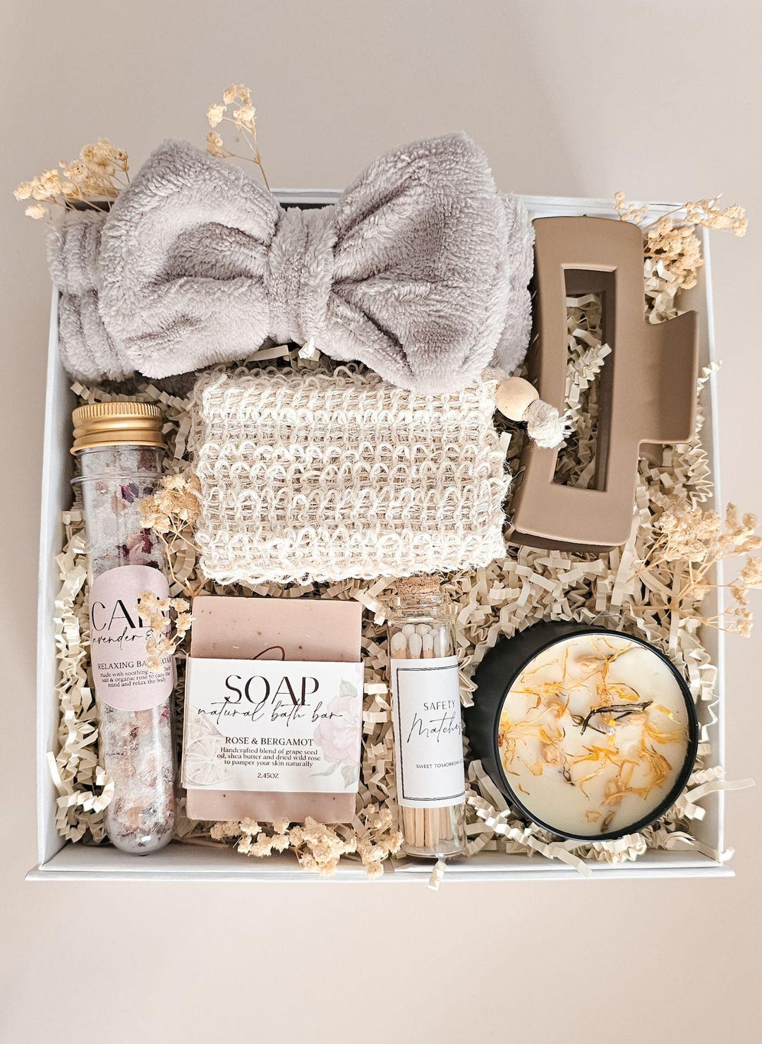 Self Care Gift Box Spa Gift Set for Women Birthday Basket Relaxation ...