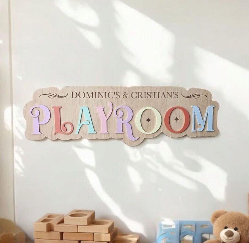 Library Custom Sign for Baby Room Reading Corner Decor Name Library ...