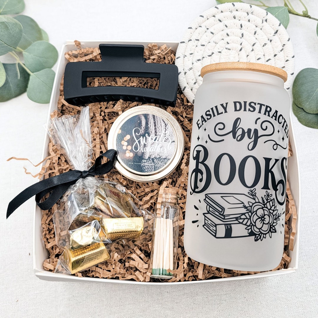Book Lover Gift Box Birthday Bookish Gift for Friend Birthday Gift for ...