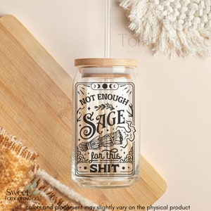 Funny Spiritual Glass Cup Sage Chakra Gift Sarcastic Gift Celestial ...