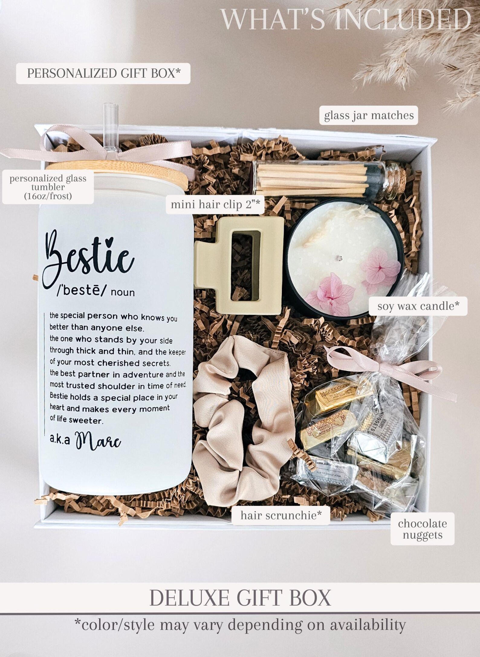 Birthday Box for Best Friend Gift Basket Bestie Gift Box Personalized ...
